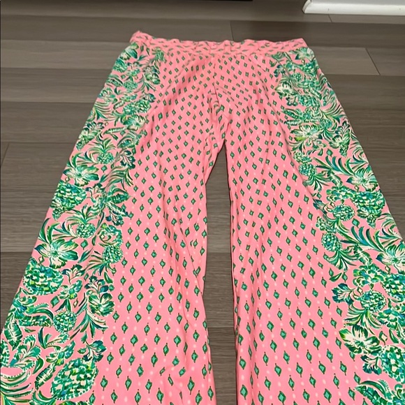 Lilly Pulitzer | Pants & Jumpsuits | Lilly Pulitzer Pink And Green ...